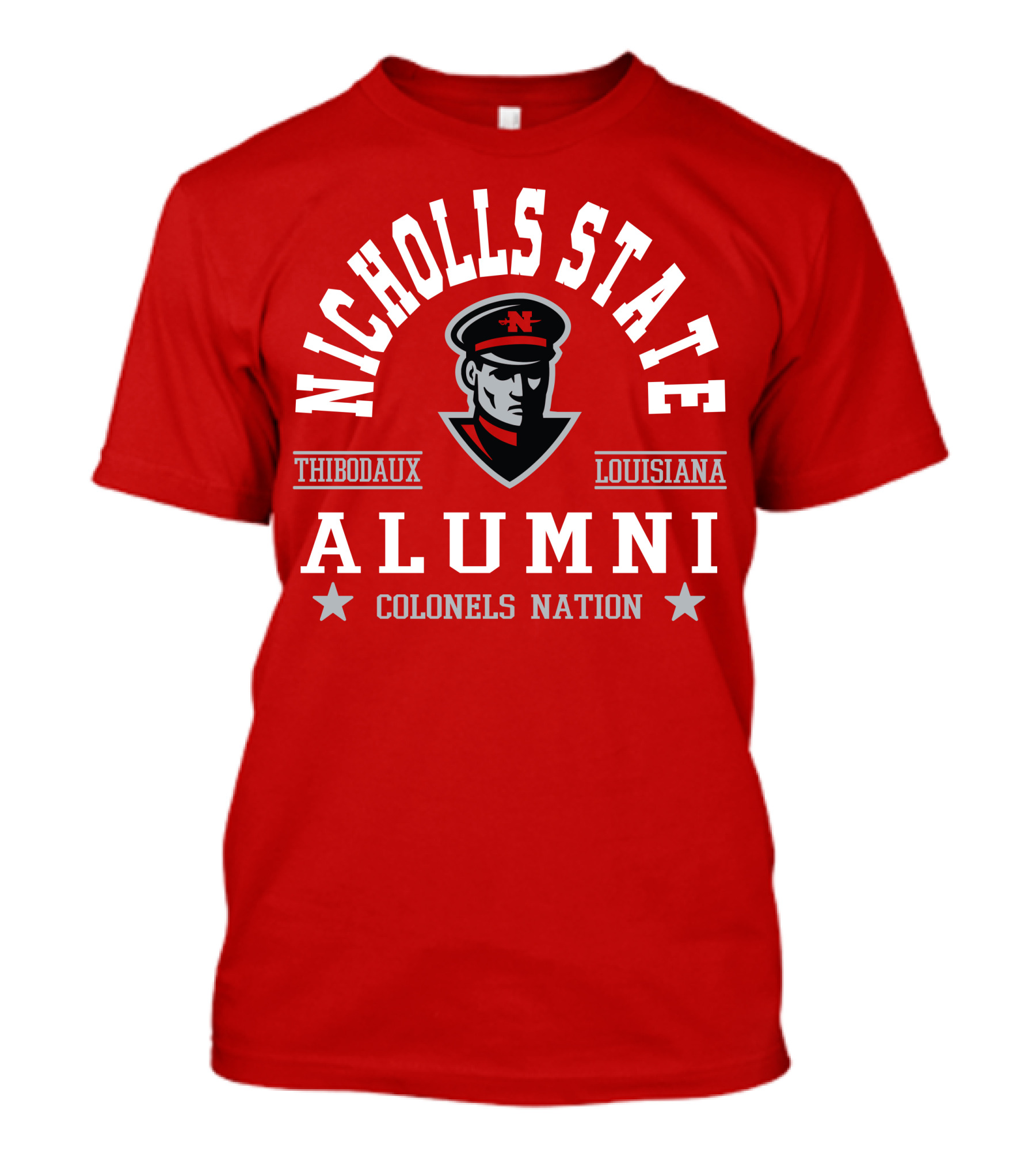 Nicholls State University Alumni Colonels Nation Thibodaux Louisiana T-Shirt