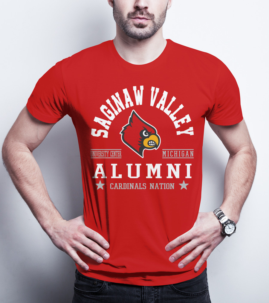 Saginaw Valley Alumni Cardinals Nation University Center Michigan T-Shirt