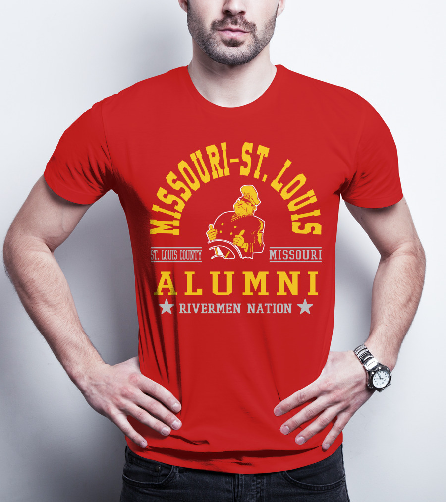 Missouri-St. Louis Alumni Rivermen Nation St. Louis County T-Shirt
