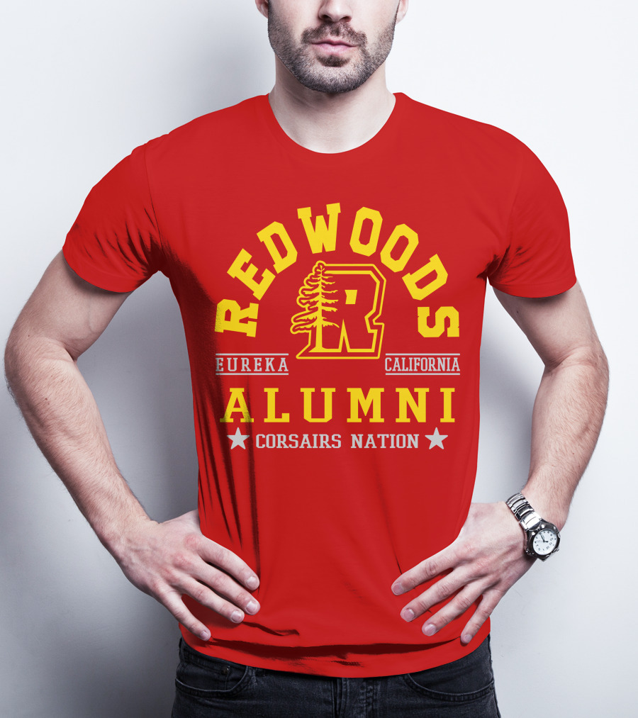 Redwoods Alumni Eureka California Corsairs Nation T-Shirt
