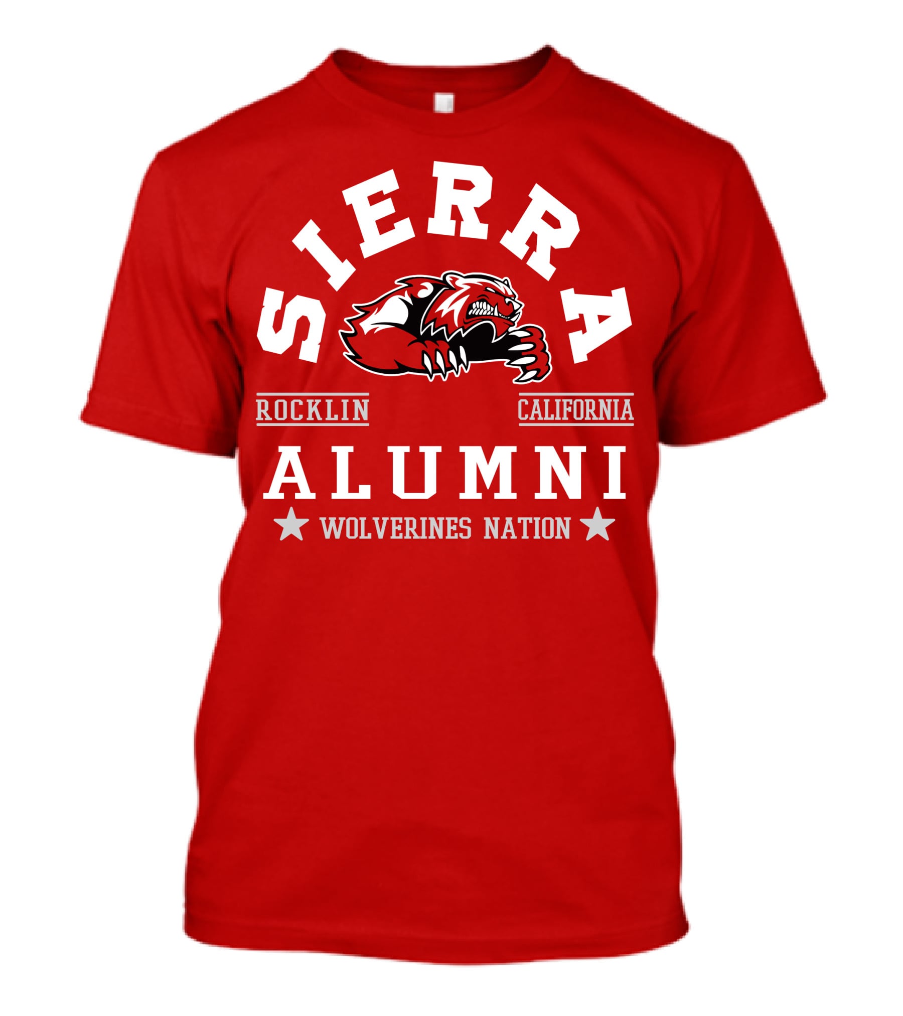Sierra Rocklin California Alumni Wolverines Nation T-Shirt