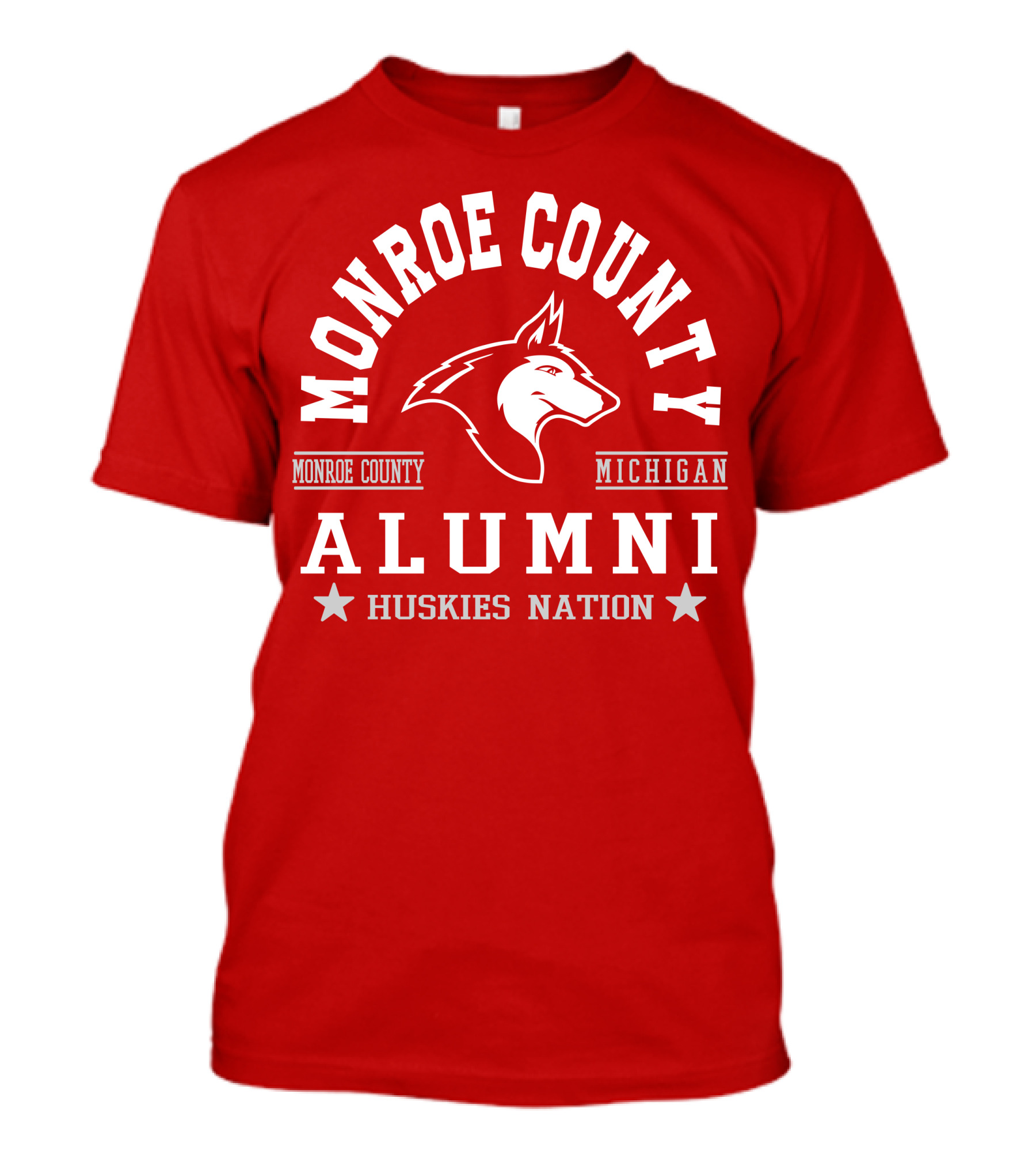 Monroe County Michigan Alumni Huskies Nation T-Shirt