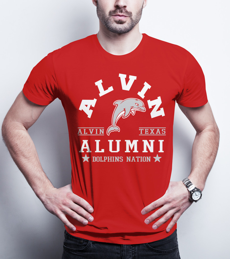 Alvin Texas Alumni Dolphins Nation T-Shirt