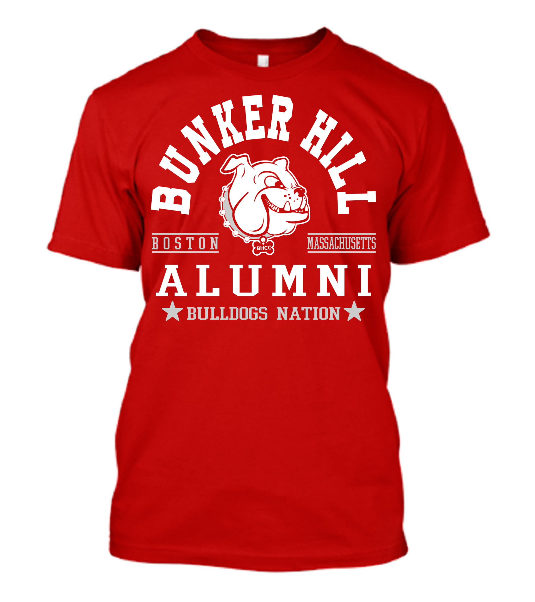 Bunker Hill Boston Massachusetts Alumni Bulldogs Nation T-Shirt