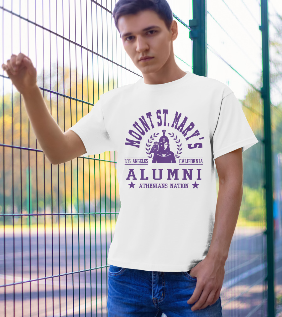 Mount St. Mary's Alumni Athenians Nation Los Angeles California T-Shirt