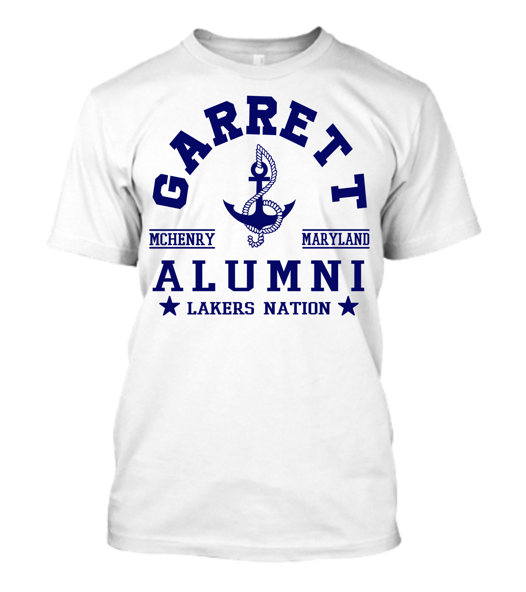 Garrett Alumni McHenry Maryland Lakers Nation T-Shirt