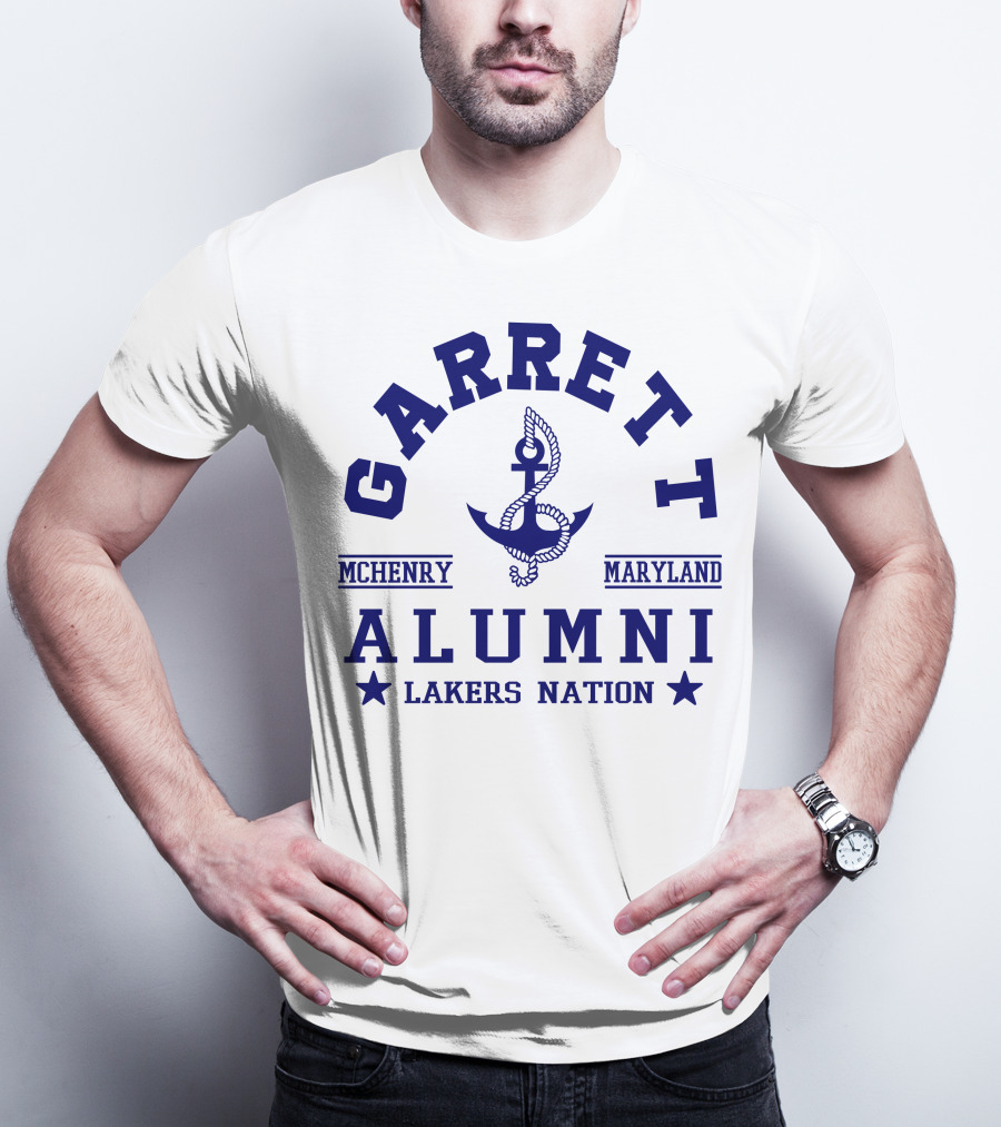 Garrett Alumni McHenry Maryland Lakers Nation T-Shirt