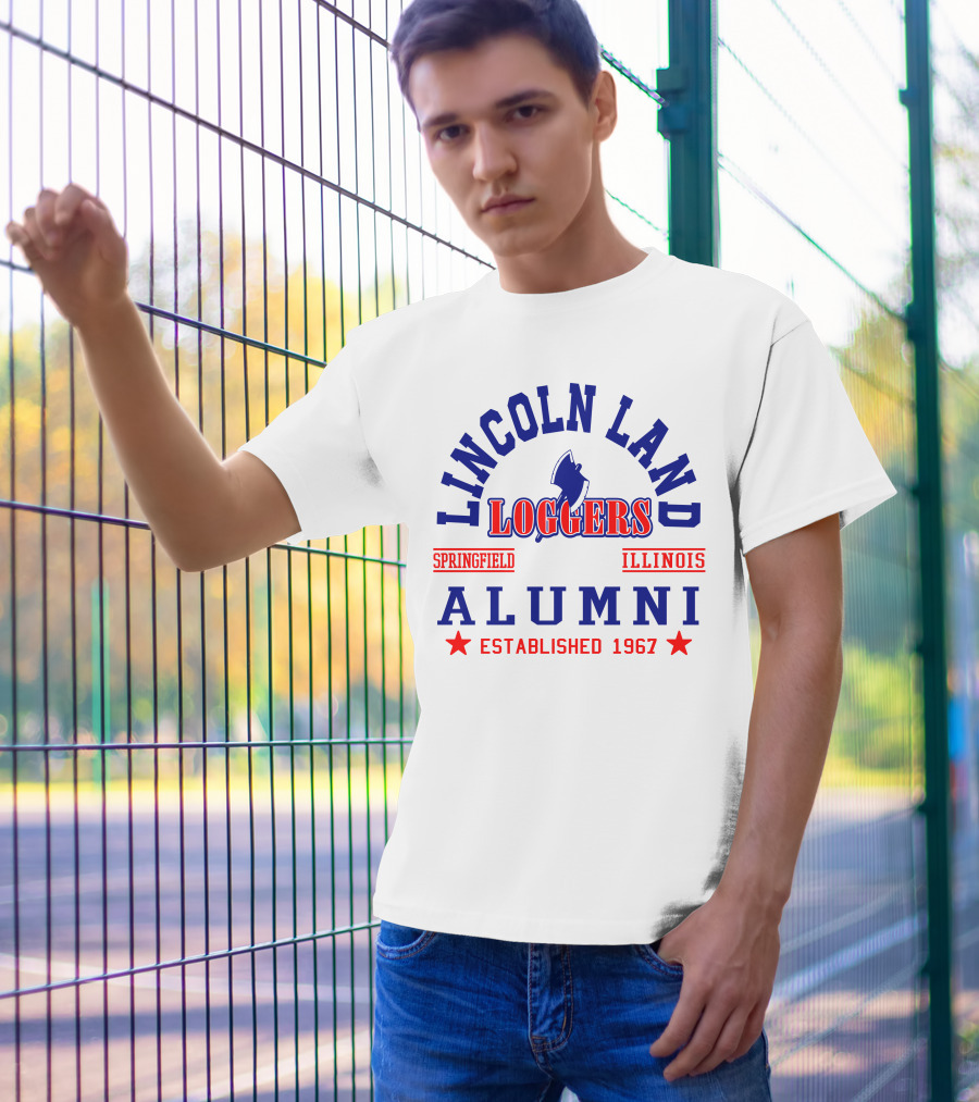 Lincoln Land Loggers Alumni Springfield Illinois Established 1967 T-Shirt