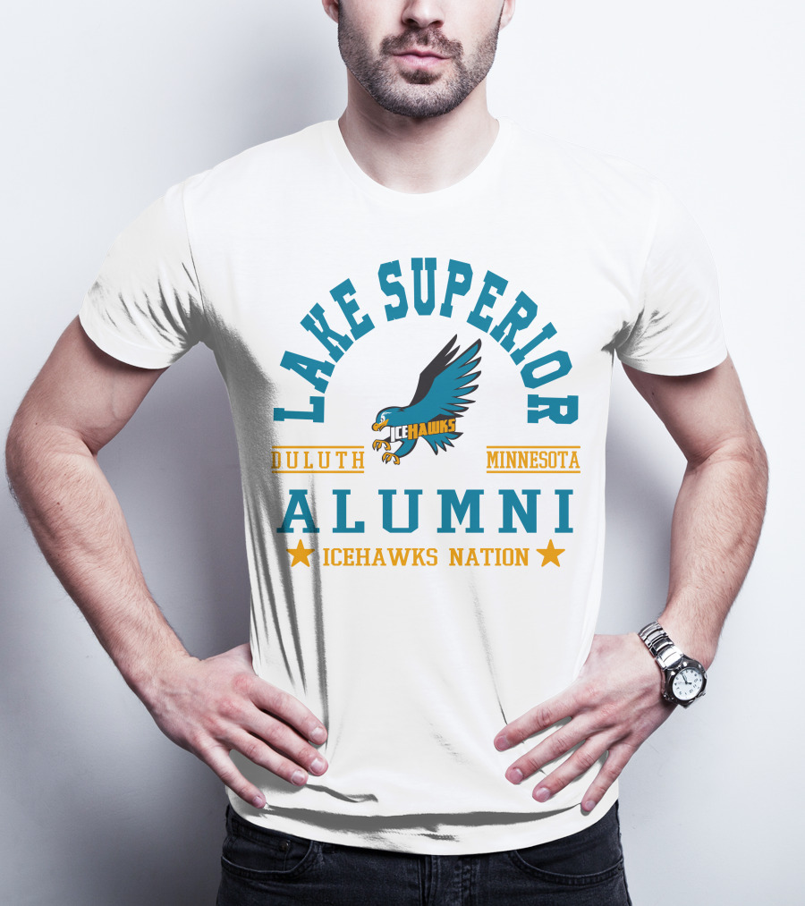 Lake Superior Alumni Duluth Minnesota Icehawks Nation T-Shirt
