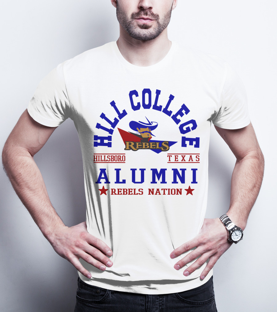 Hill College Alumni Rebels Nation Hillsboro Texas T-Shirt