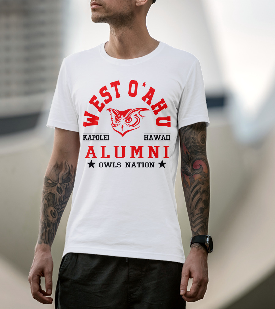 West O'ahu Kapolei Hawaii Alumni Owls Nation T-Shirt
