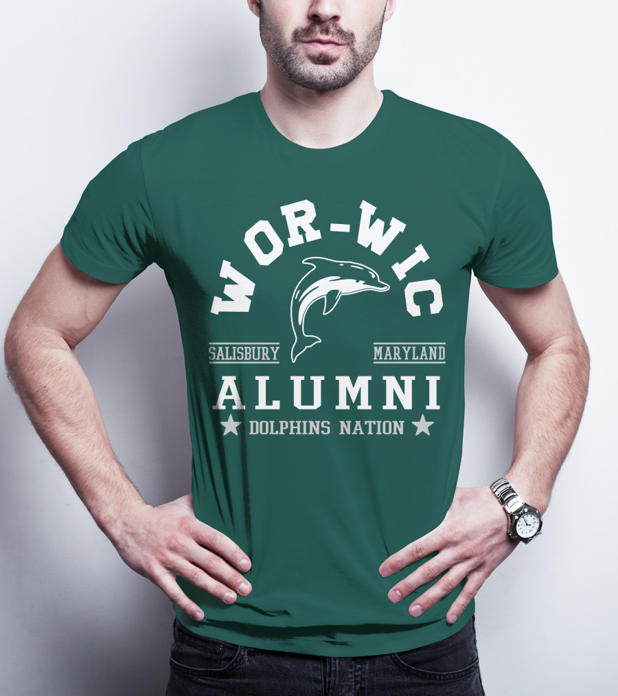Wor-Wic Alumni Dolphins Nation Salisbury Maryland T-Shirt
