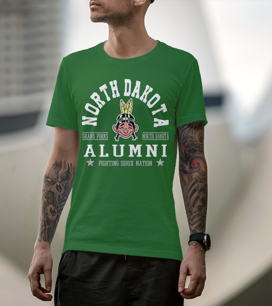 North Dakota Alumni Fighting Sioux Nation Grand Forks T-Shirt