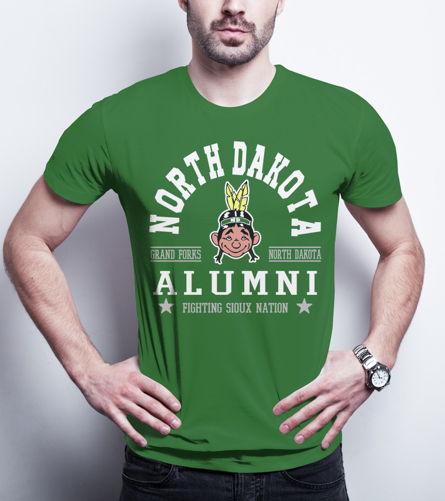 North Dakota Alumni Fighting Sioux Nation Grand Forks T-Shirt