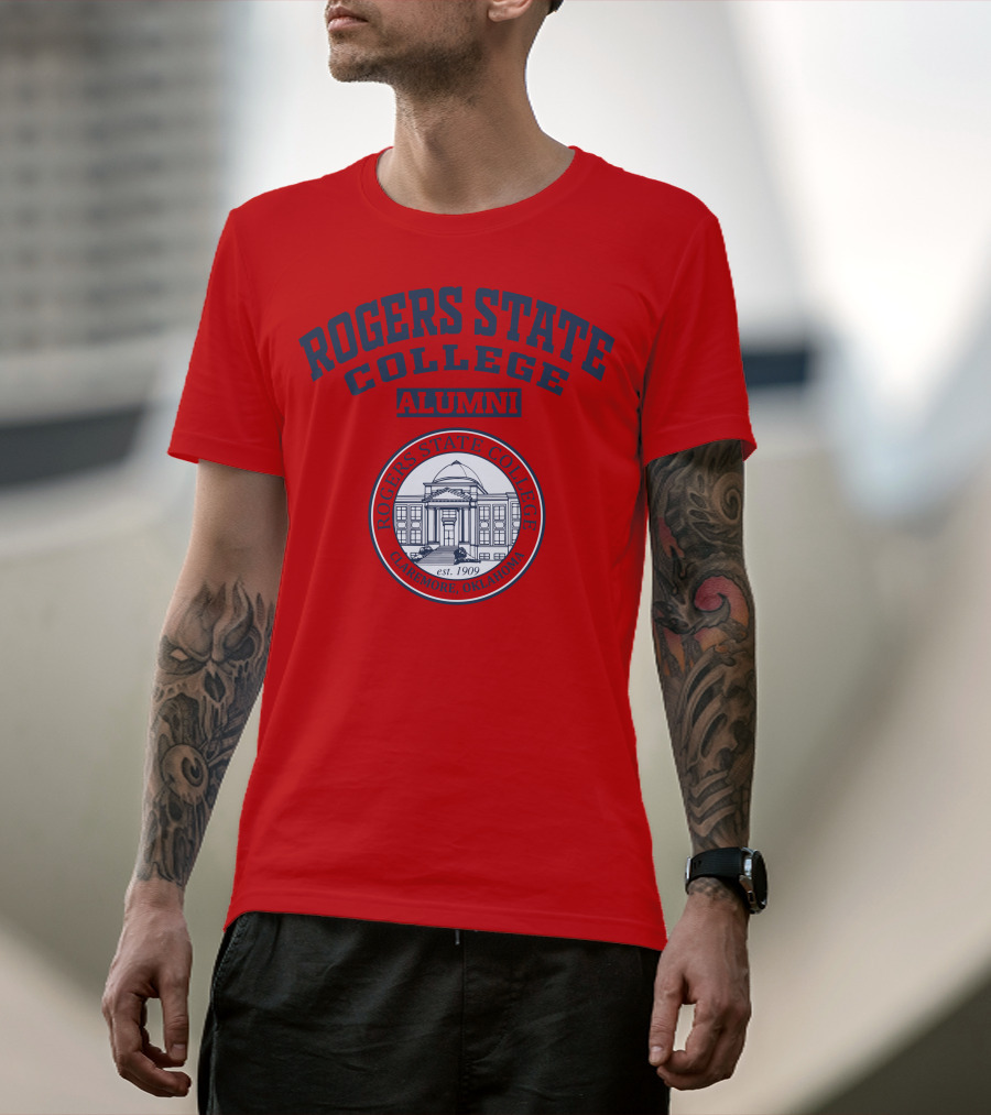 ROGERS STATE COLLEGE ALUMNI CLAREMORE OKLAHOMA EST 1909 T-Shirt