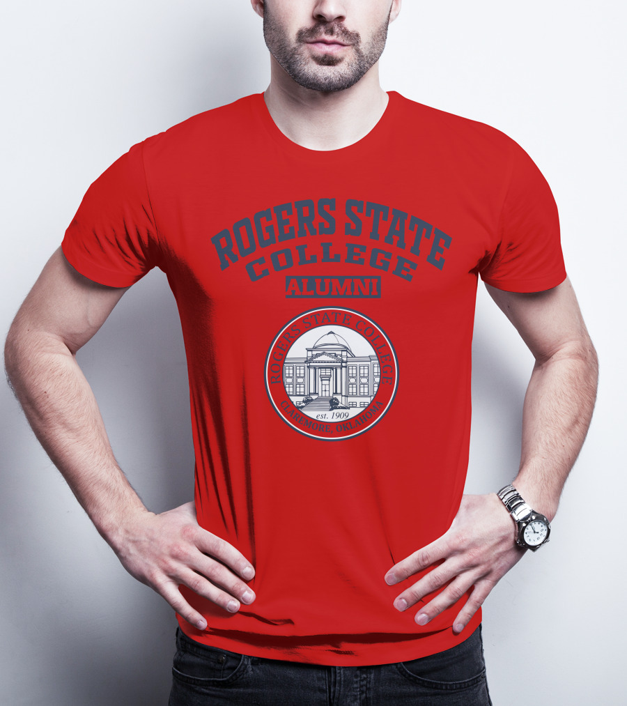 ROGERS STATE COLLEGE ALUMNI CLAREMORE OKLAHOMA EST 1909 T-Shirt