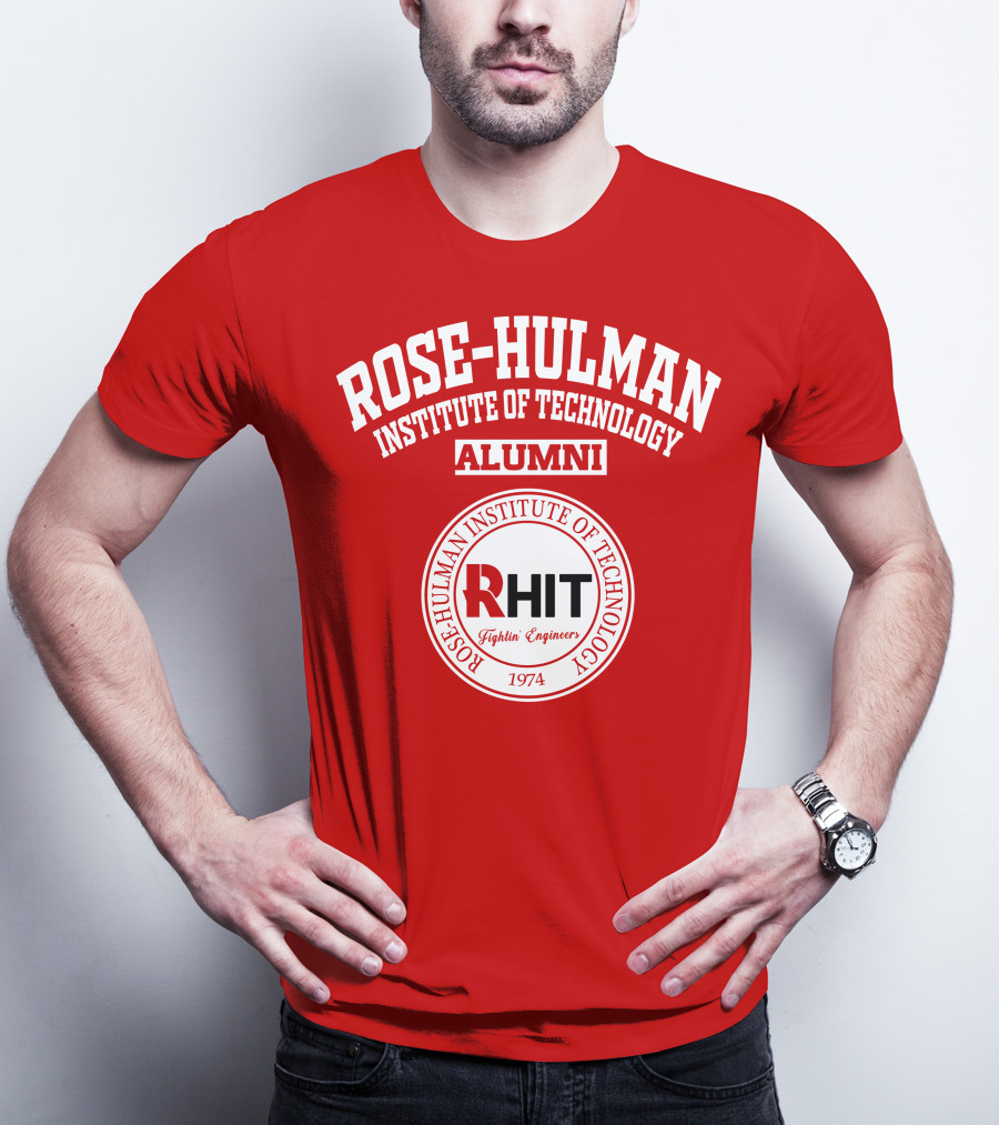 ROSE-HULMAN INSTITUTE OF TECHNOLOGY ALUMNI RHIT FIGHTIN' ENGINEERS 1974 T-Shirt