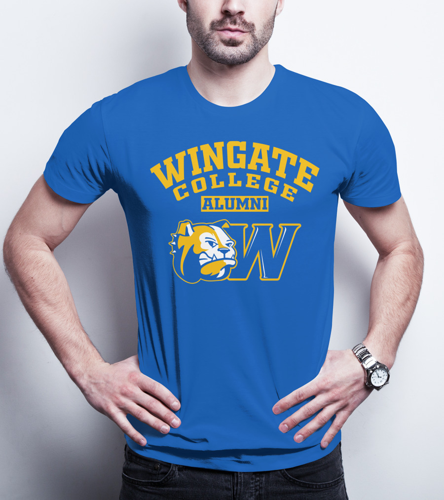 Wingate College Alumni Bulldog Mascot W T-Shirt