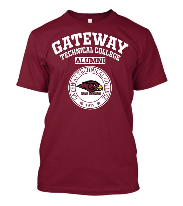 Gateway Technical College Alumni Red Hawks 1911 T-Shirt