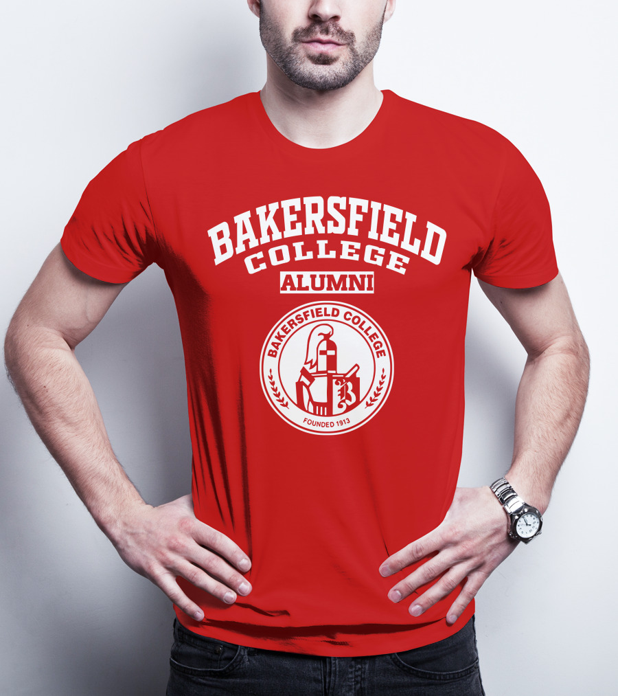 Bakersfield College Alumni Founded 1913 Logo Badge T-Shirt