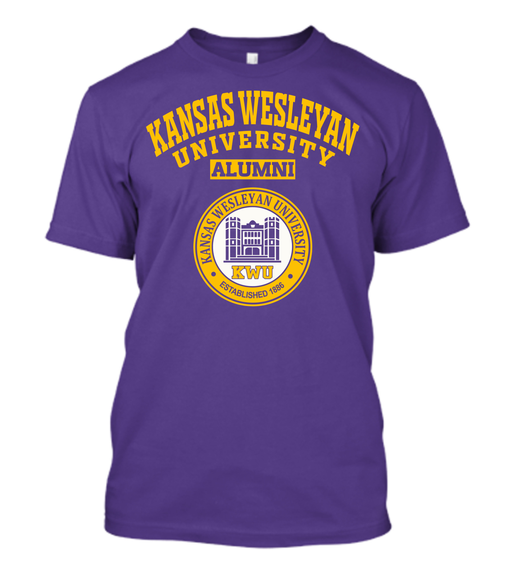 Kansas Wesleyan University Alumni KWU Established 1886 T-Shirt