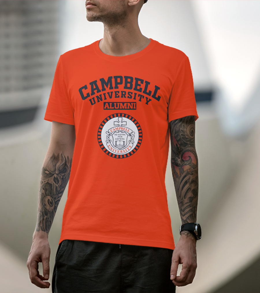 Campbell University Alumni Ad Astra Per Aspera Seal T-Shirt