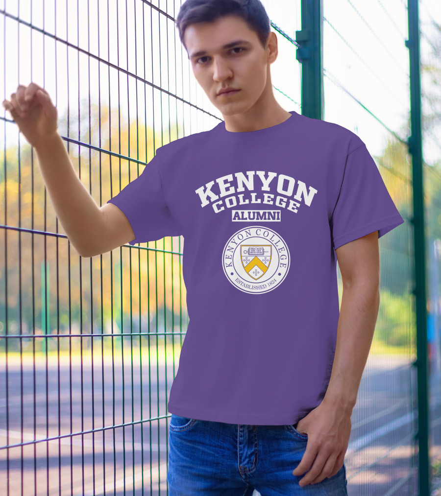 Kenyon College Alumni Established 1824 Seal Purple T-Shirt