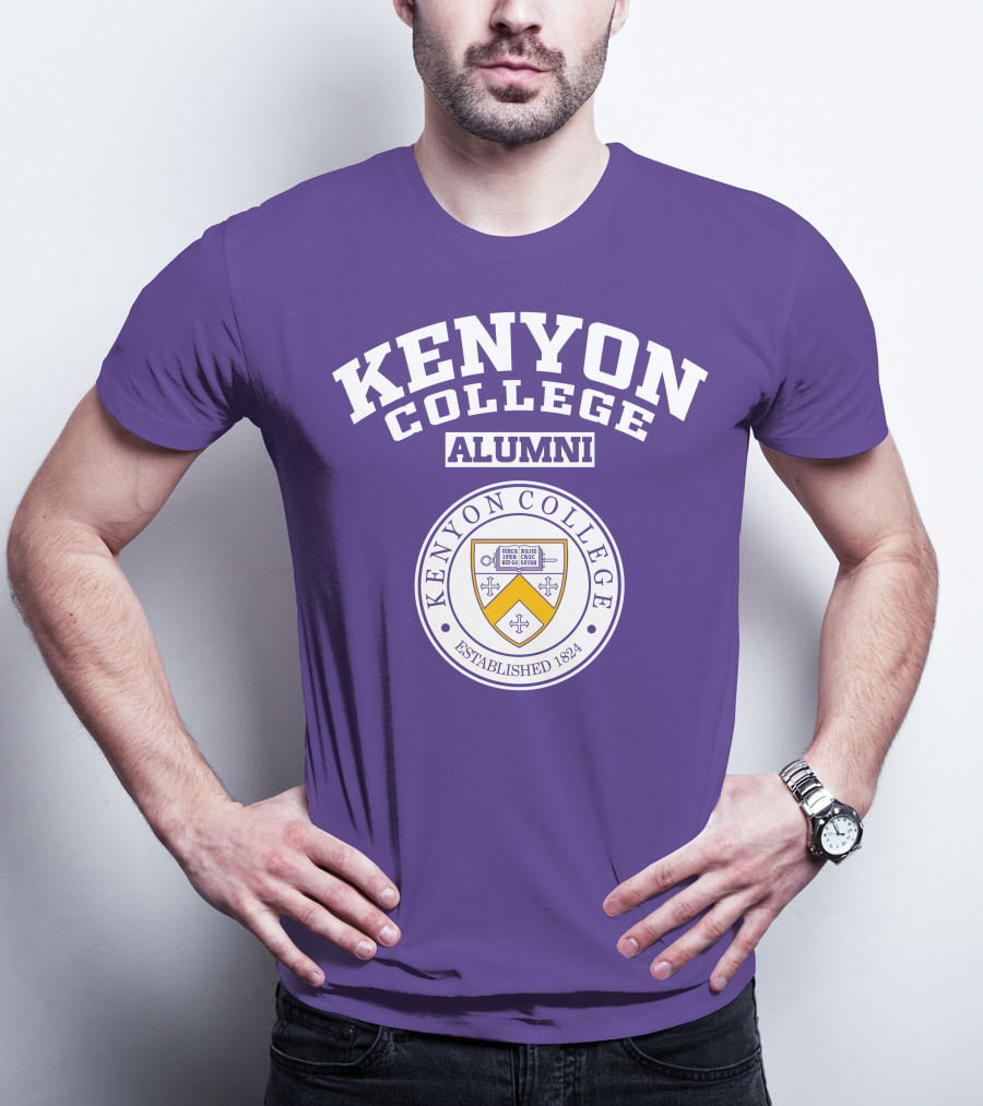 Kenyon College Alumni Established 1824 Seal Purple T-Shirt