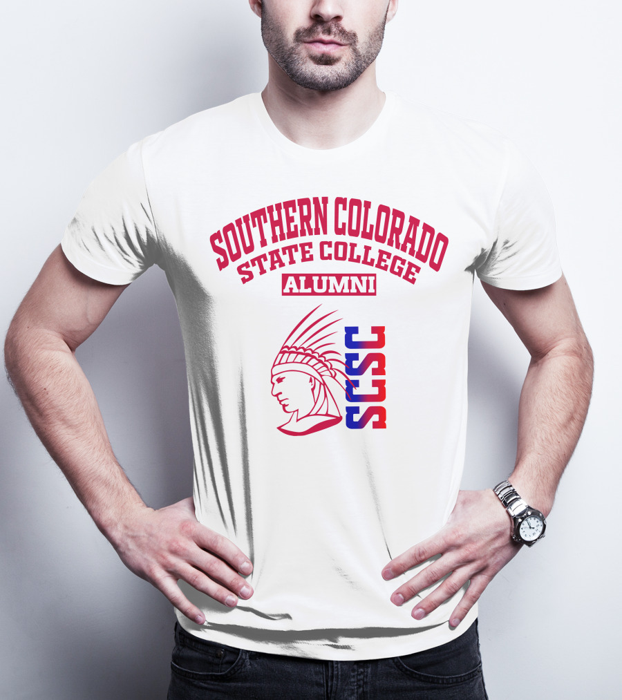 Southern Colorado State College Alumni SCSC Indian Head T-Shirt