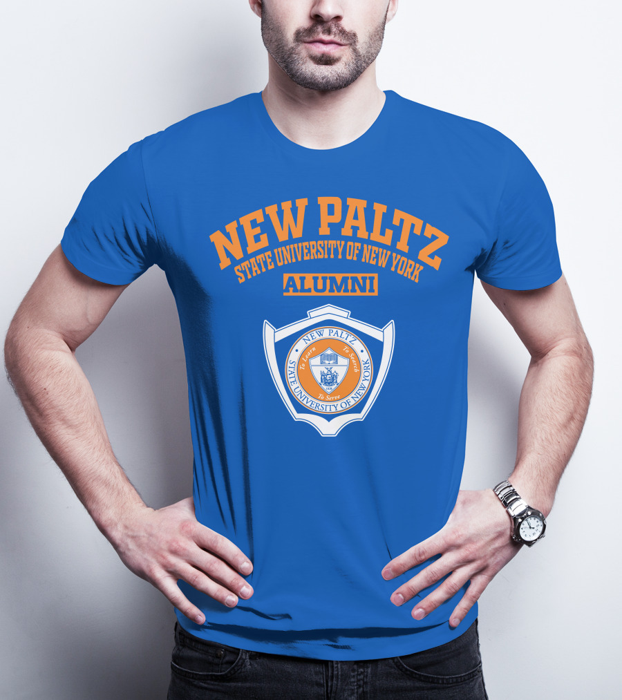 NEW PALTZ STATE UNIVERSITY OF NEW YORK ALUMNI SEAL TO LEARN TO SEARCH TO SERVE T-Shirt