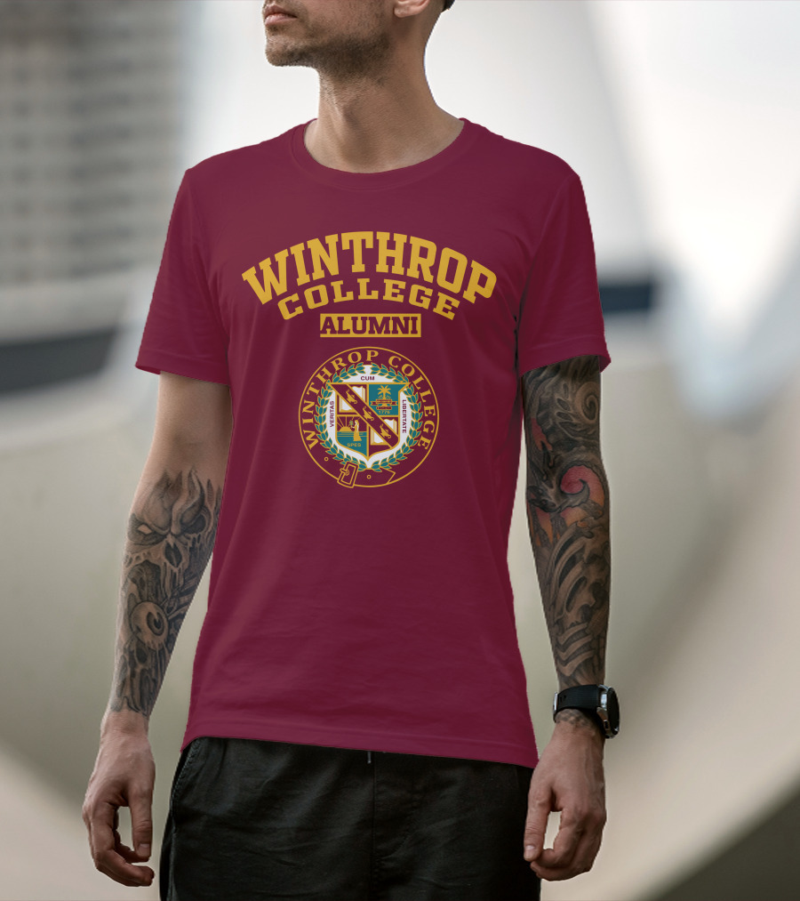 Winthrop College Alumni Vestris Cum Spes Liberate Seal 1875 T-Shirt
