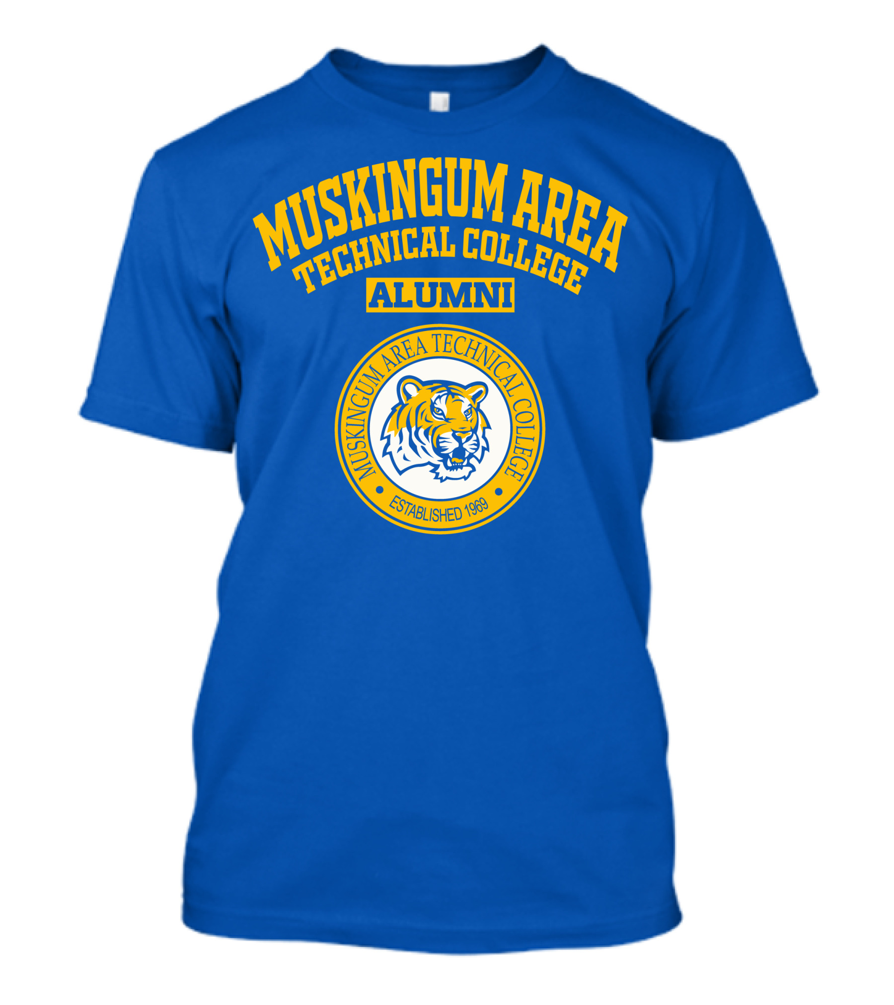 Muskingum Area Technical College Alumni Established 1969 Tiger T-Shirt