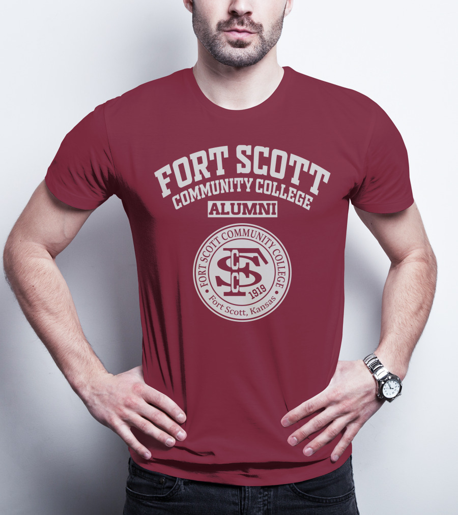 Fort Scott Community College Alumni 1919 Seal Fort Scott Kansas T-Shirt