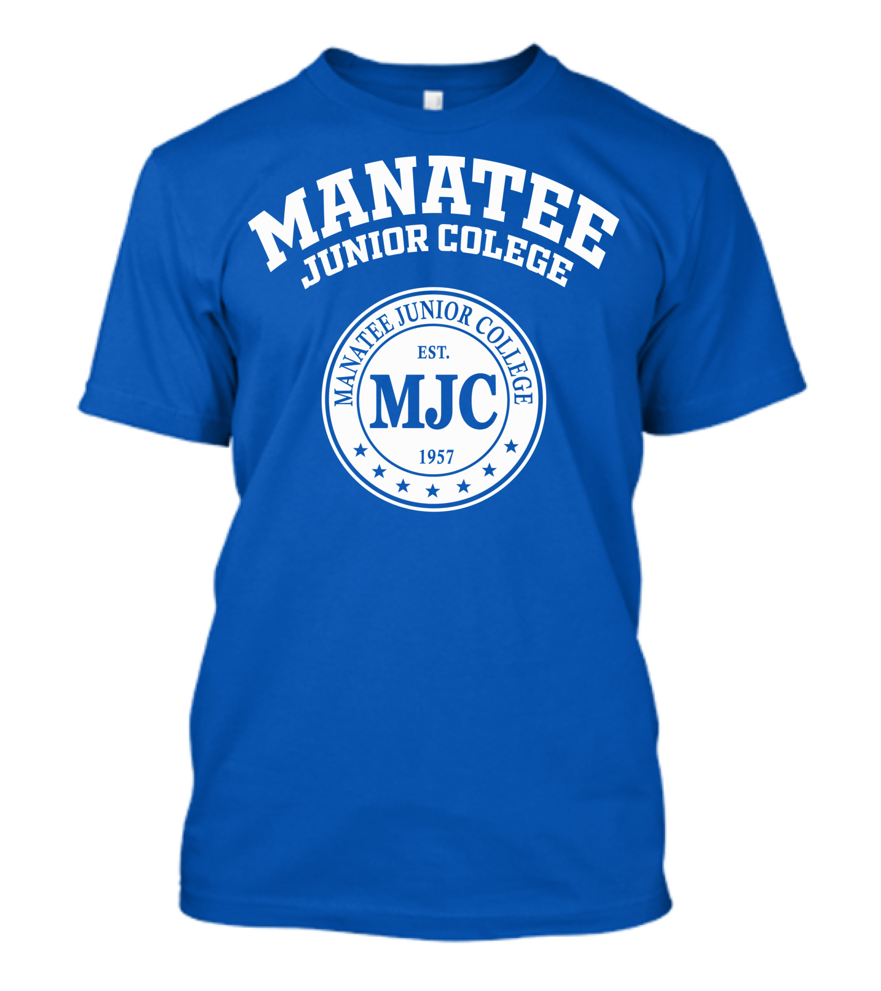 Manatee Junior College MJC EST 1957 Blue Emblem T-Shirt