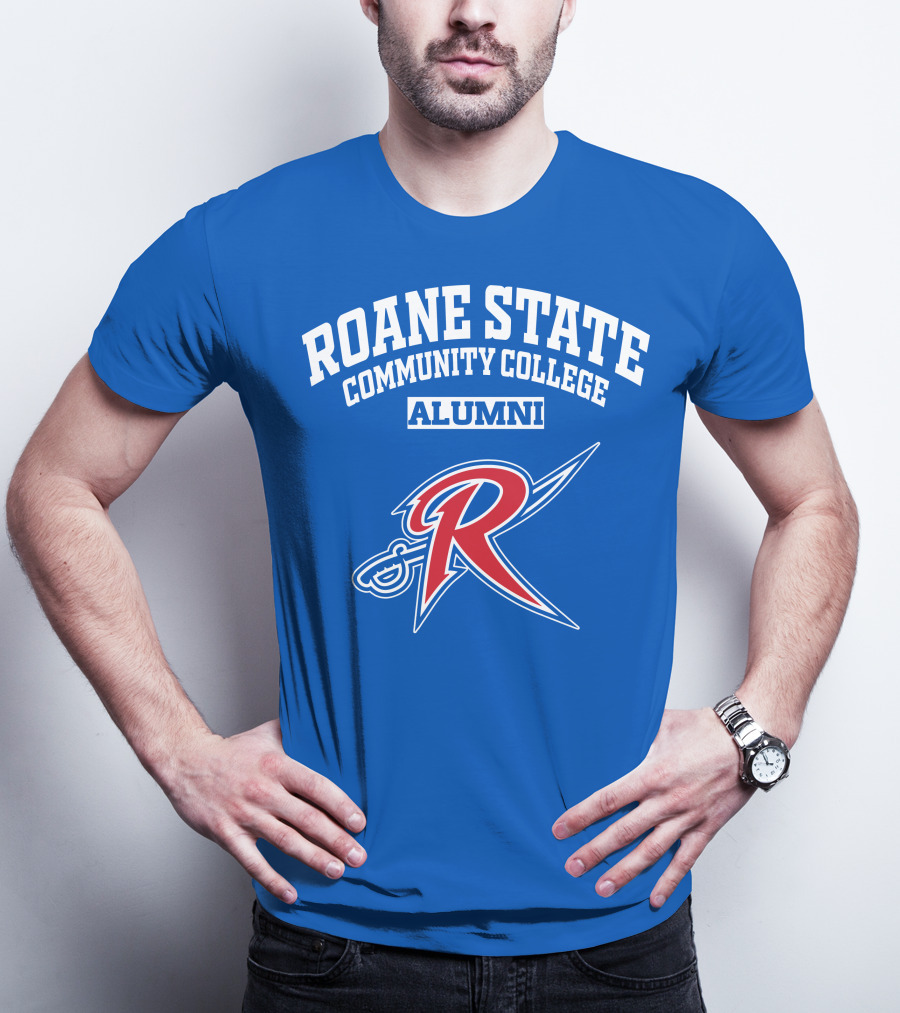 Roane State Community College Alumni With Red R Logo And Sword T-Shirt