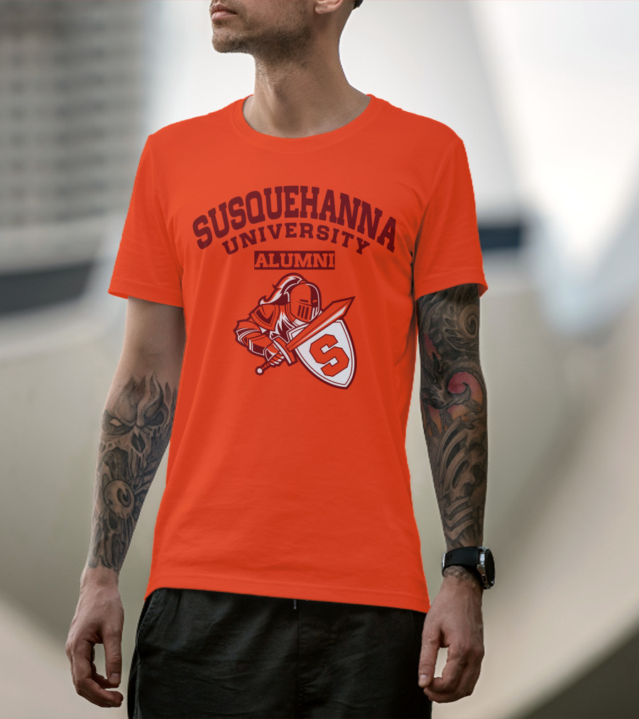 Susquehanna University Alumni Knight Shield S T-Shirt