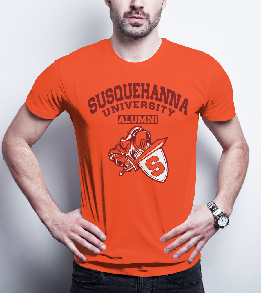 Susquehanna University Alumni Knight Shield S T-Shirt