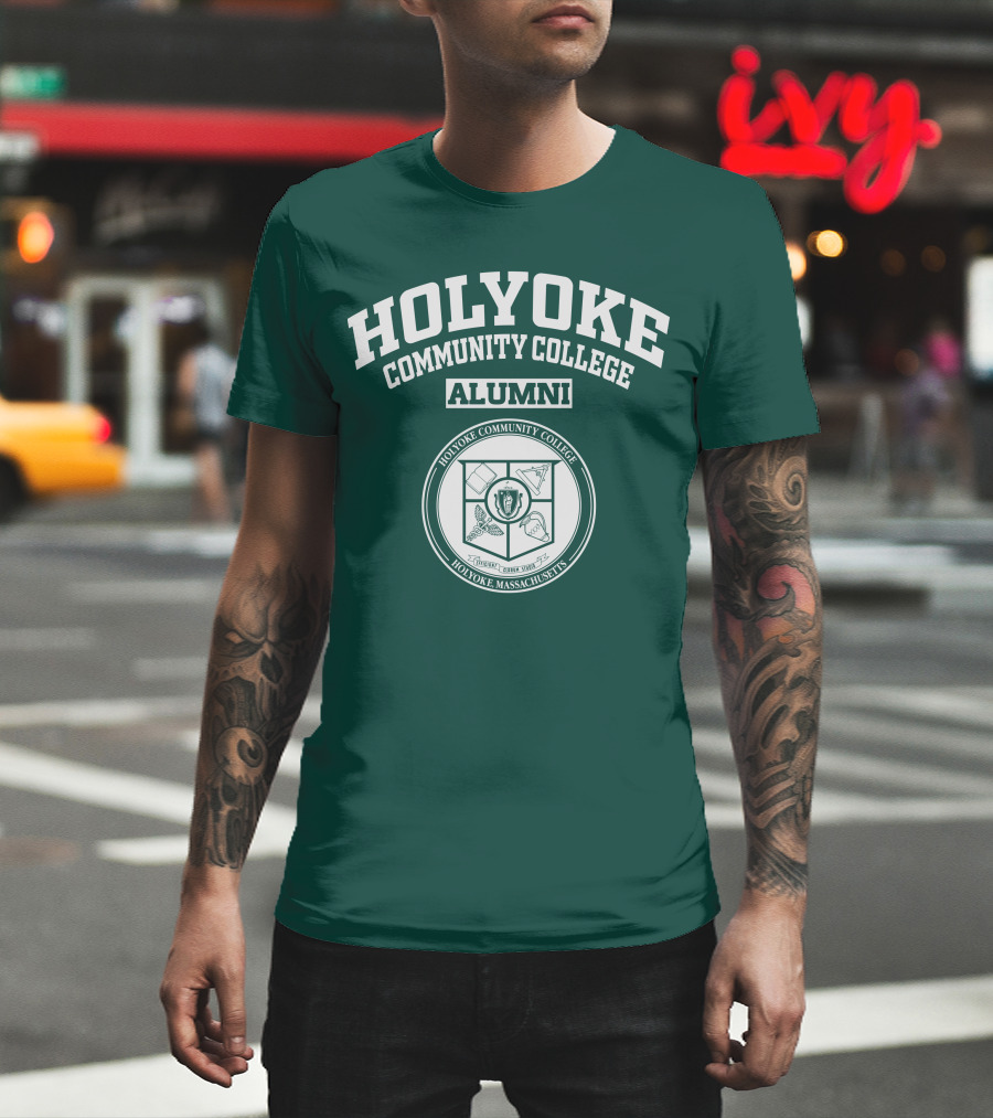 Holyoke Community College Alumni Holyoke Massachusetts Seal T-Shirt