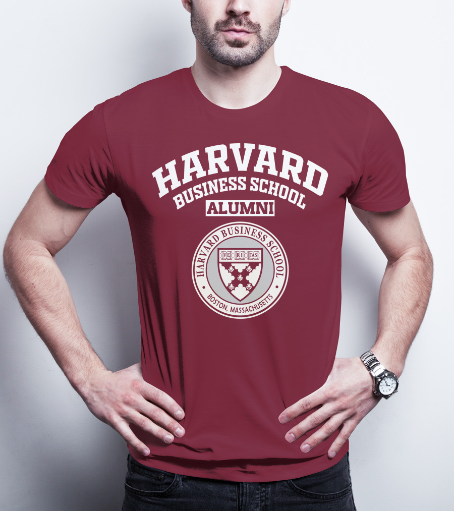 Harvard Business School Alumni Boston Massachusetts Veritas Shield T-Shirt