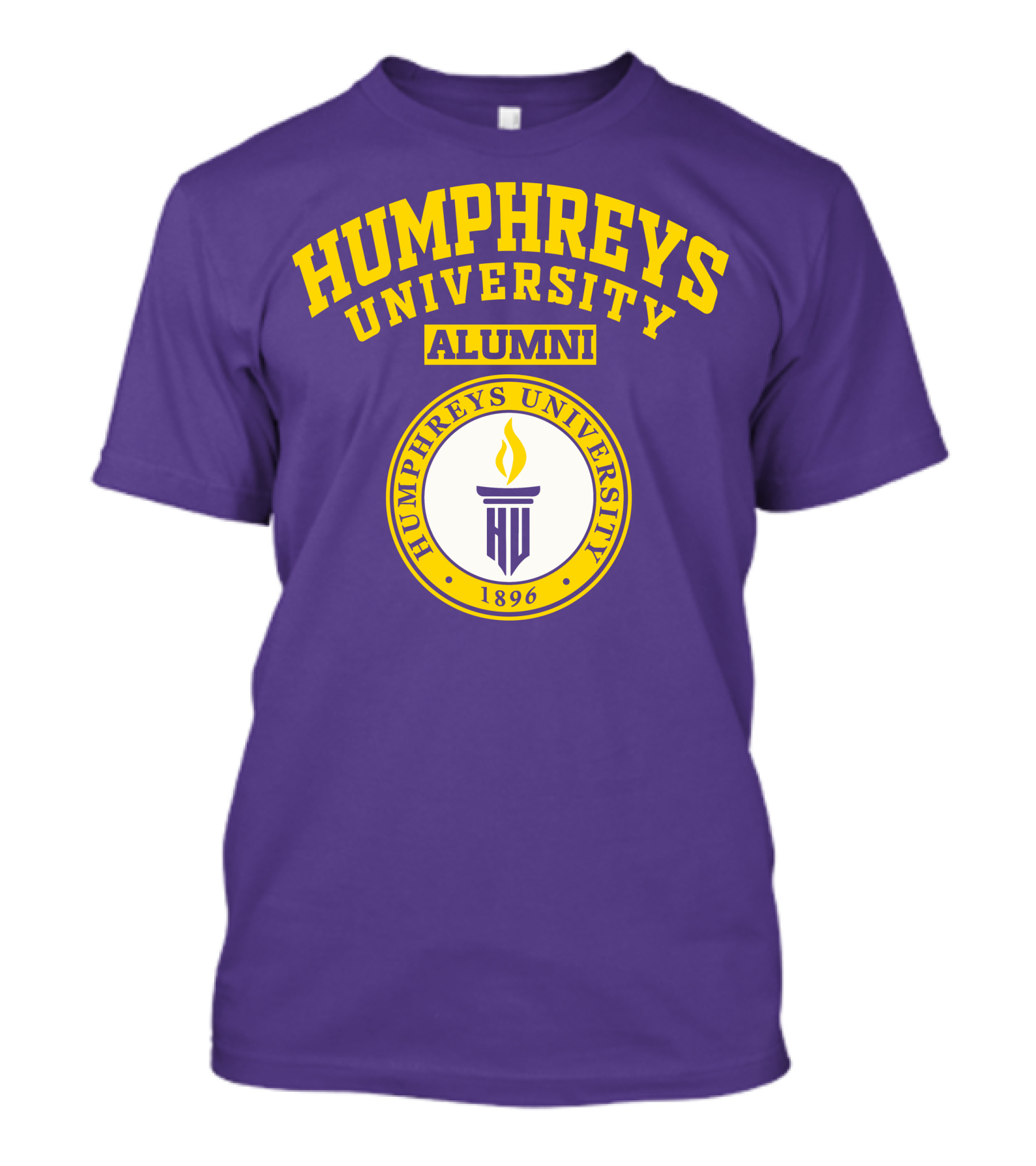 Humphreys University Alumni 1896 Torch Emblem T-Shirt