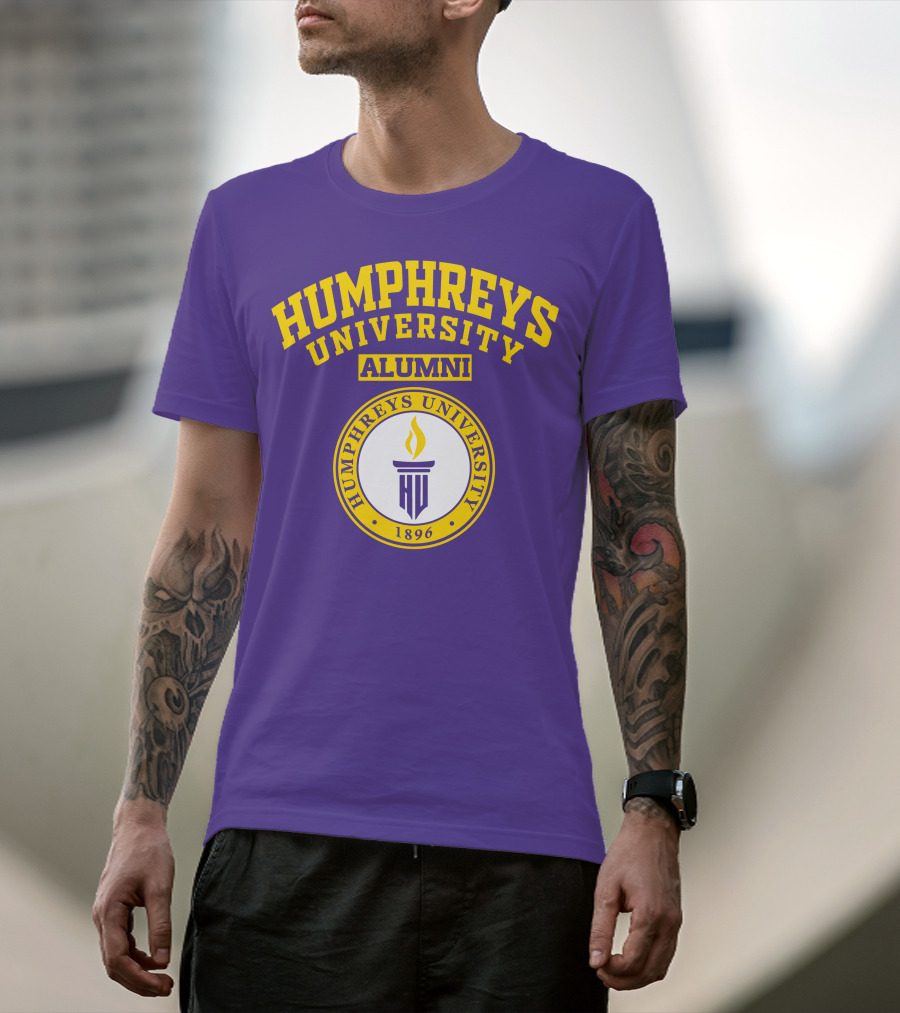 Humphreys University Alumni 1896 Torch Emblem T-Shirt