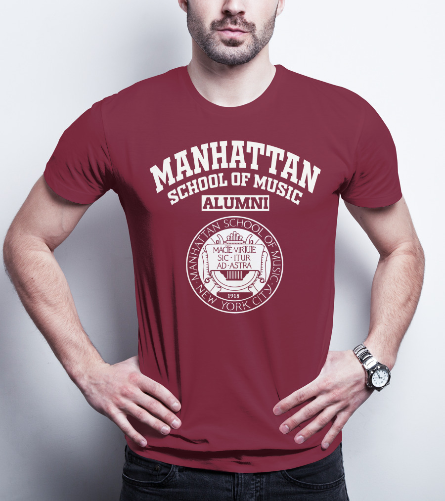 Manhattan School Of Music Alumni Mace Virtue Sic Itur Ad Astra 1918 New York City T-Shirt