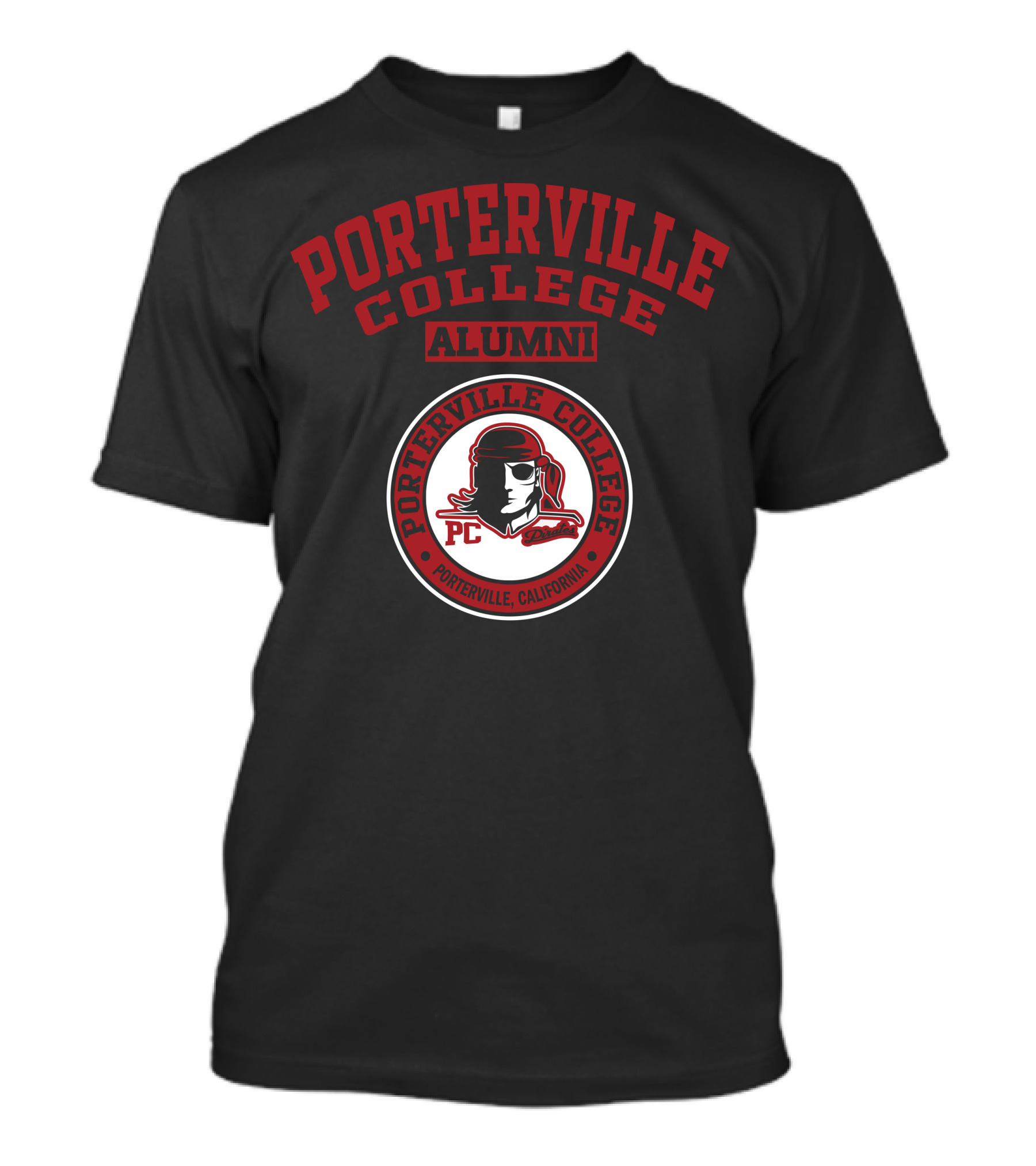 Porterville College Alumni California PC Pirate T-Shirt