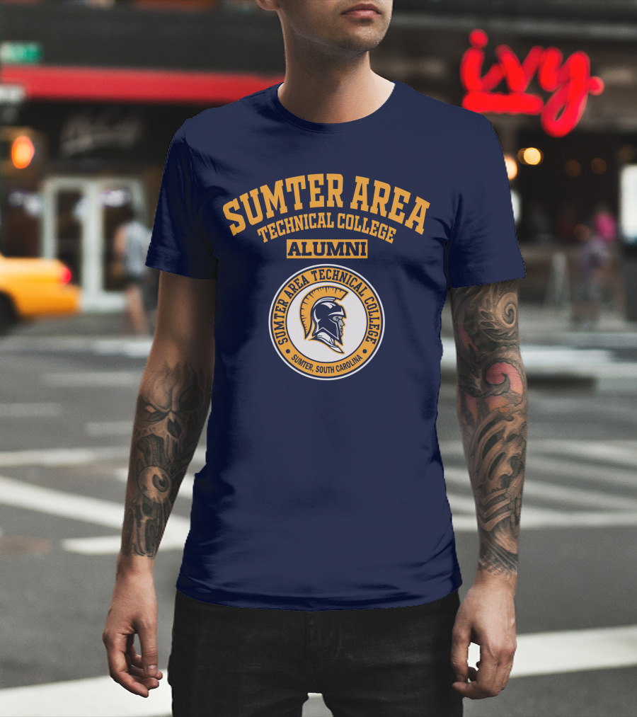 Sumter Area Technical College Alumni South Carolina Spartan Head T-Shirt