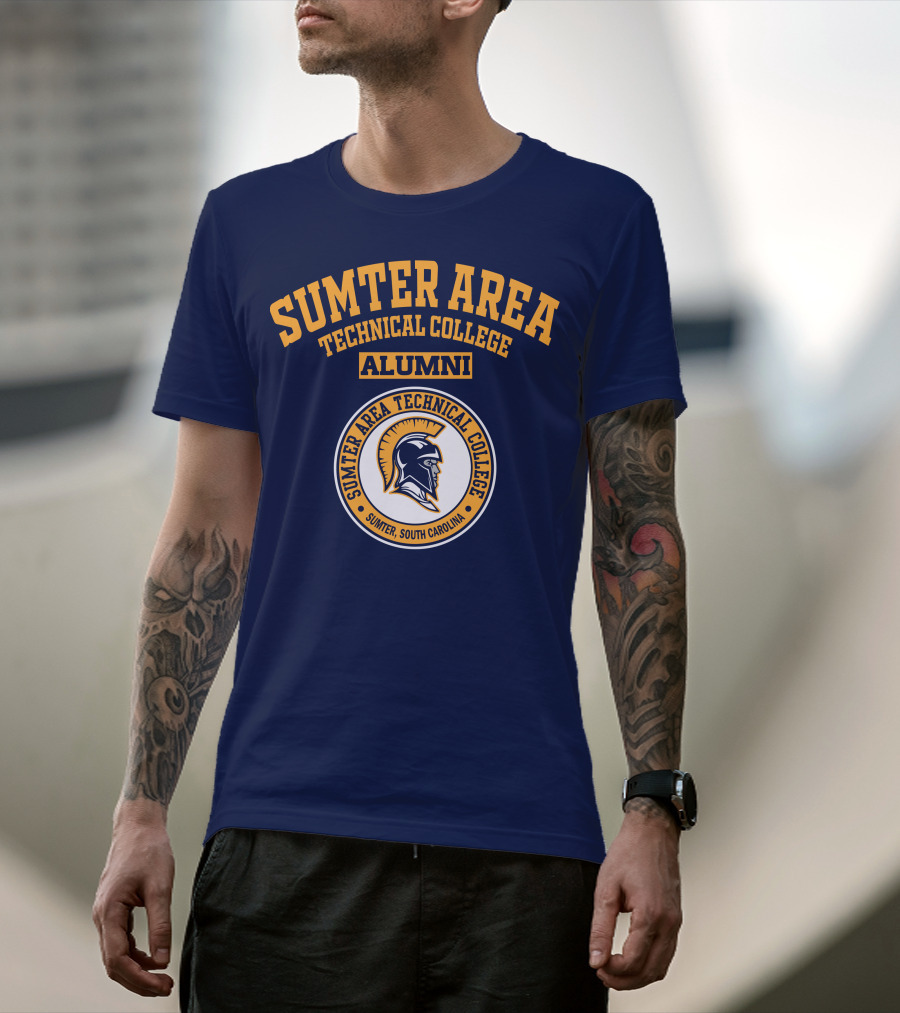 Sumter Area Technical College Alumni South Carolina Spartan Head T-Shirt