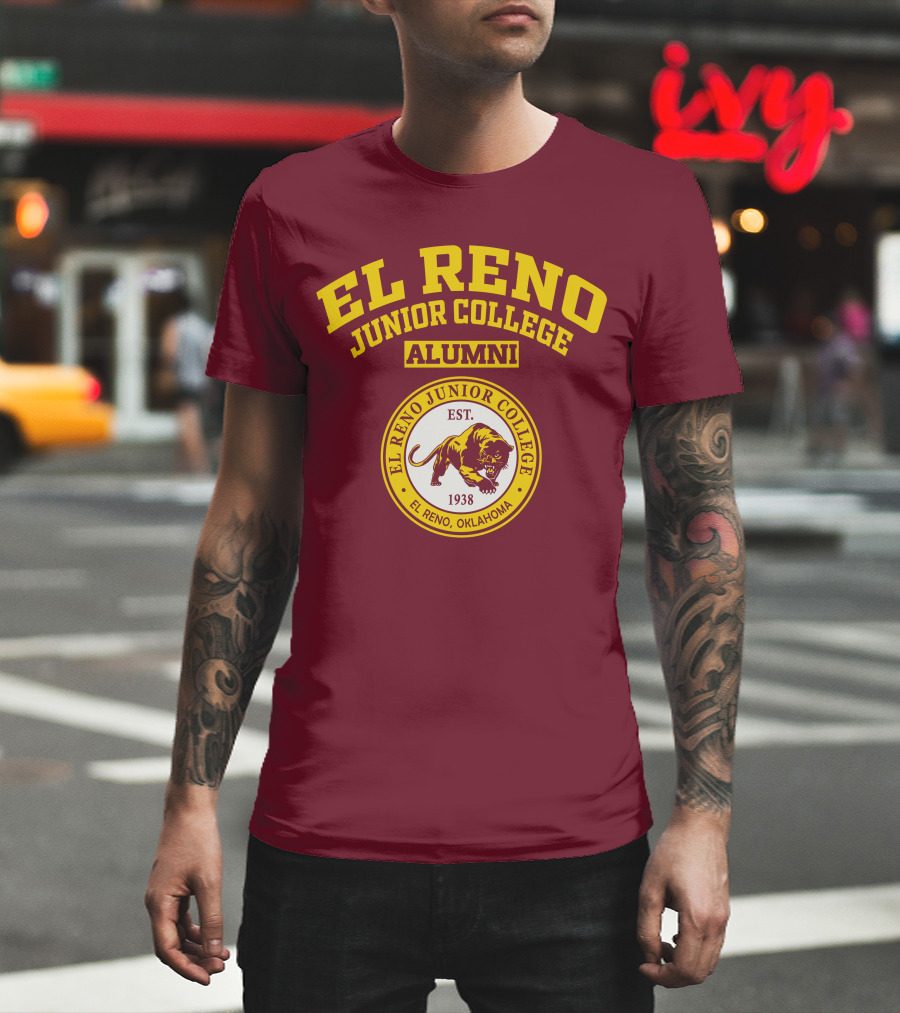 EL RENO JUNIOR COLLEGE ALUMNI EST 1938 EL RENO OKLAHOMA T-Shirt