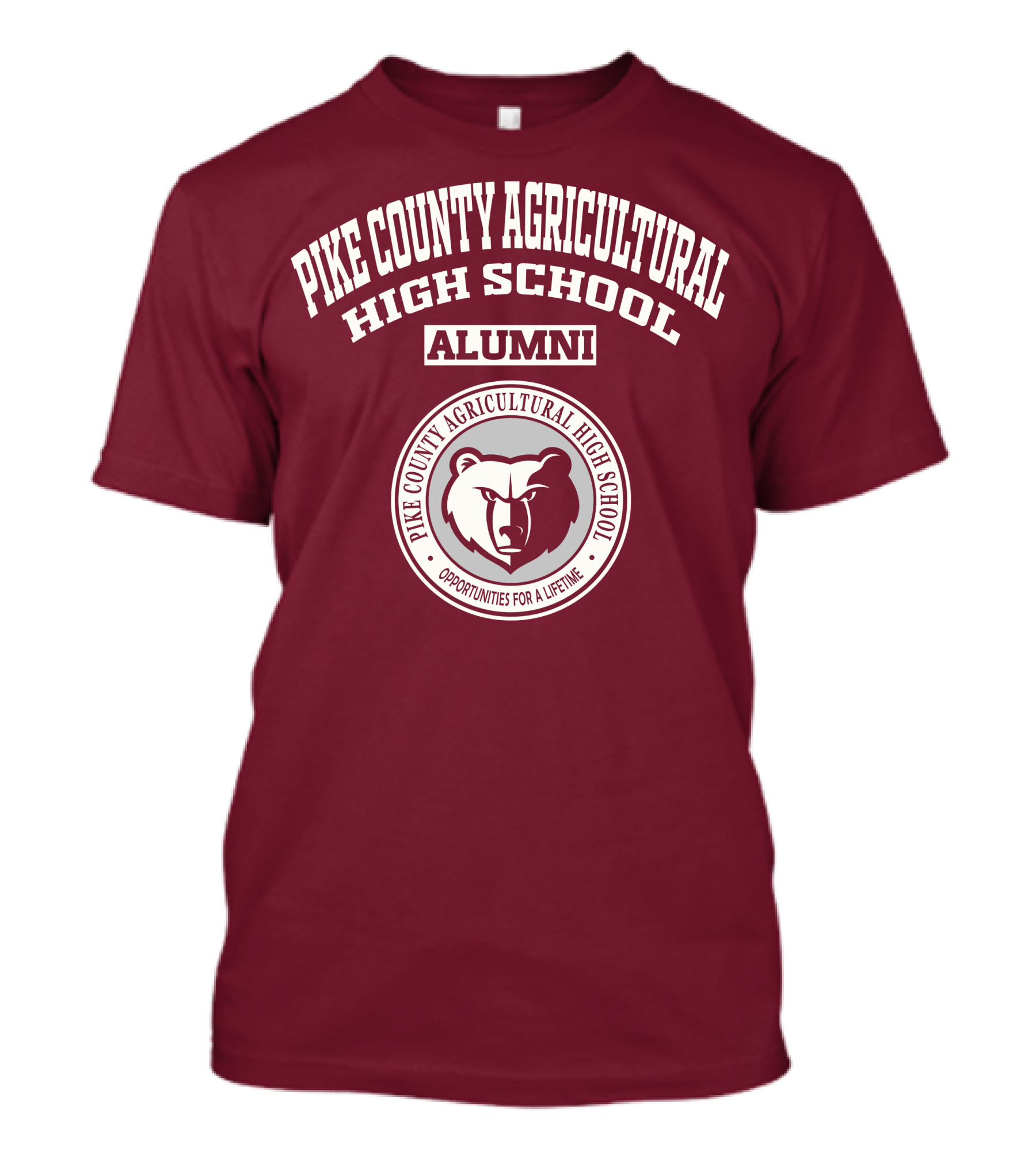 Pike County Agricultural High School Alumni Opportunities For A Lifetime Bear T-Shirt