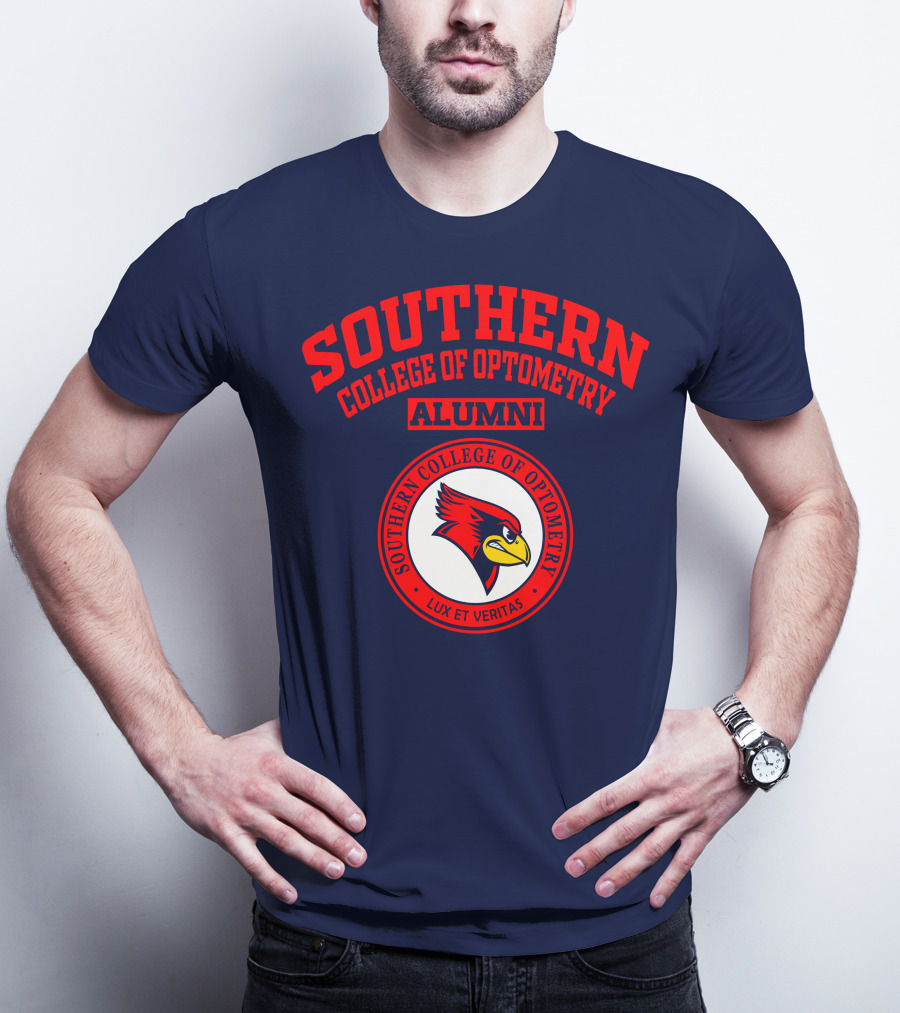 Southern College Of Optometry Alumni Lux Et Veritas Cardinal T-Shirt