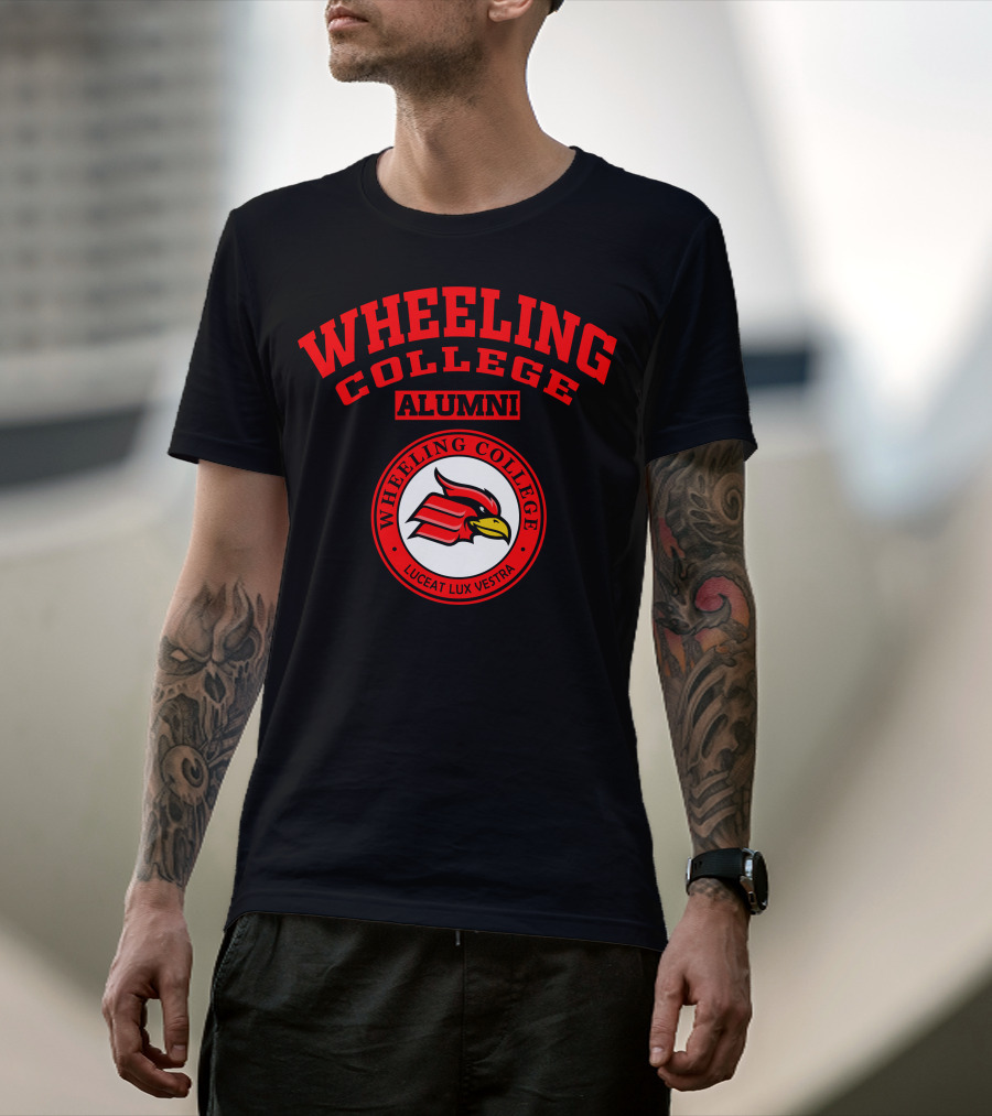 Wheeling College Alumni Cardinal Seal Luceat Lux Vestra T-Shirt