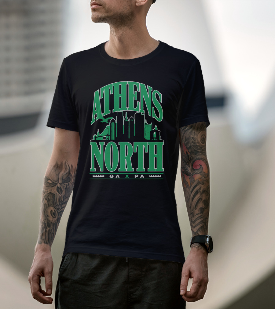 ATHENS NORTH GA PA Skyline T-Shirt